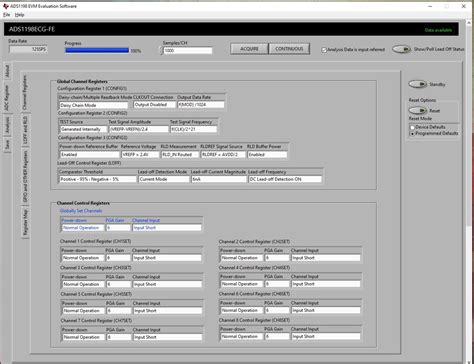 ADS ADS EVM GUI Is Not Showing Any Data Except Noise With Or Without Electrodes Data