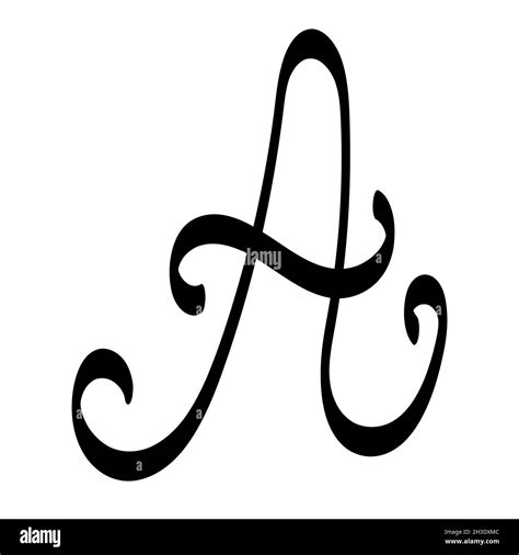 Calligraphy Letter A