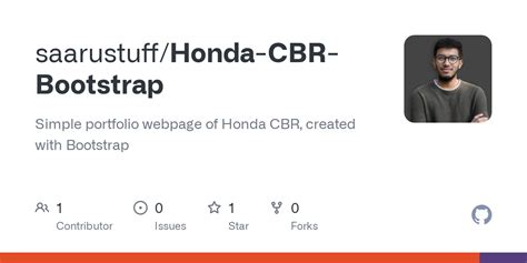 Github Saarustuffhonda Cbr Bootstrap Simple Portfolio Webpage Of