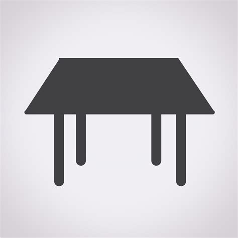 Table Icon Symbol Sign 649490 Vector Art At Vecteezy