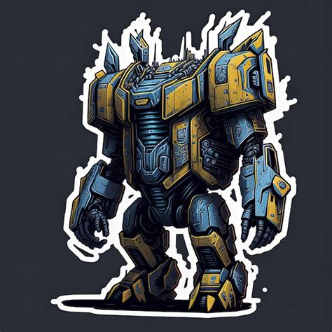 Premium Vector Robot Design Transformer Machine Metal Colorful