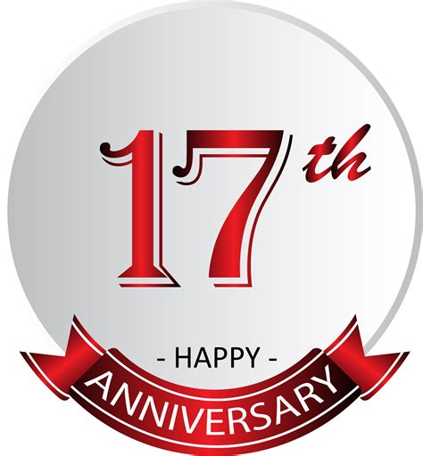 17th Anniversary Celebration Label 13784648 PNG