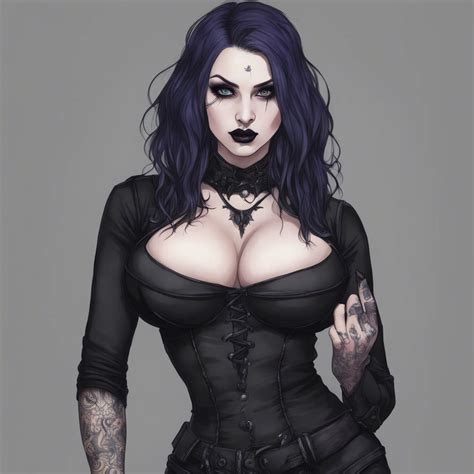 Busty Goth With Massive Tits By Allshaftnoballz On Deviantart