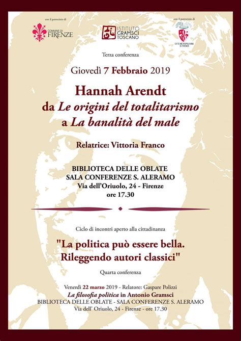 Hannah Arendt Da “le Origini Del Totalitarismo” A “la Banalità Del Male