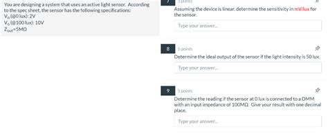 Solved You Are Designing A System That Uses An Active Light Chegg Com