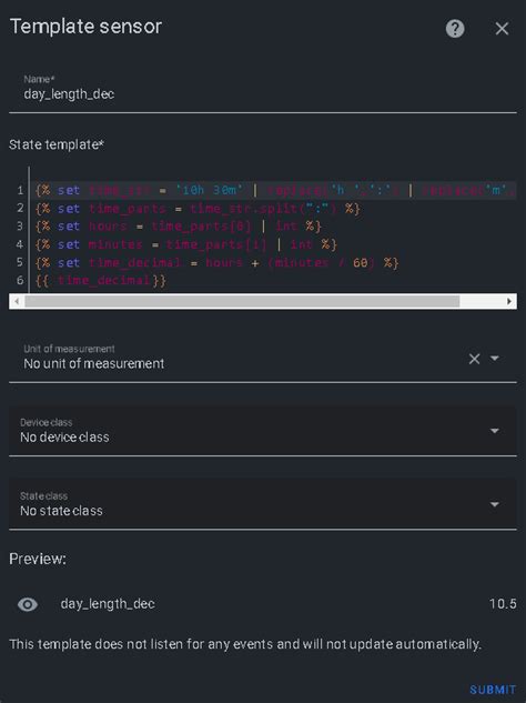 how to convert time format to float configuration home assistant