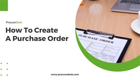 How To Create A Purchase Order Procuredesk