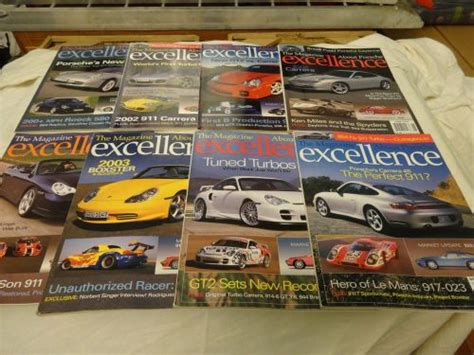 Buy 8 ISSUES 2002 PORSCHE EXCELLENCE MAGAZINES In Cincinnati Ohio