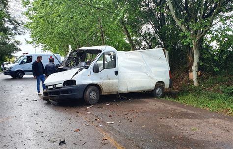 Motorista Fica Ferido Em Acidente Na ERS Em Bom Retiro Do Sul Giro Do Vale