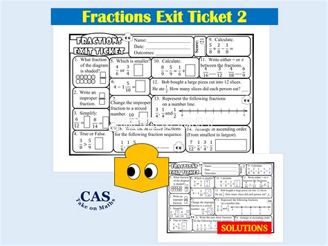 Fractions Exit Tickets Ks2 Ks3 Maths Exit Tickets Teaching Resources