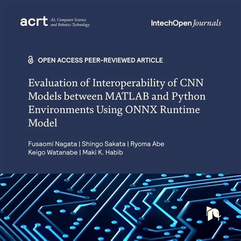 Robots Automation Python Matlab Machinelearning Openaccess Onnx