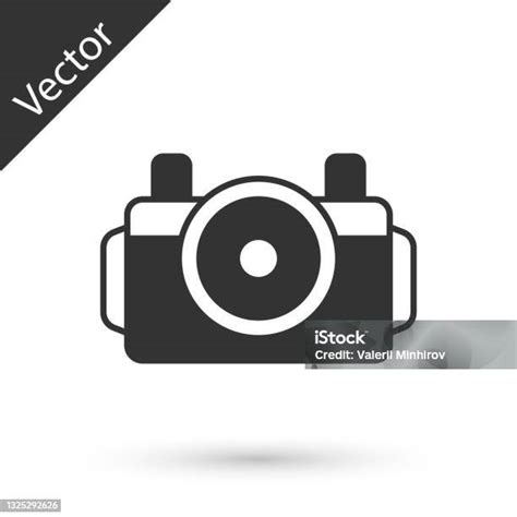 흰색 배경에 고립 된 다이버 아이콘에 대한 회색 사진 카메라 포토 카메라 아이콘입니다 다이빙 수중 장비 벡터 갇힌에 대한 스톡 벡터 아트 및 기타 이미지 Istock