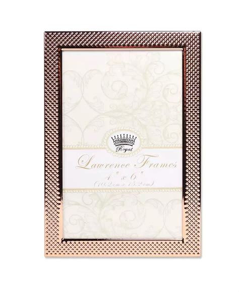 Lawrence Frames Fawn Pin Dot Pattern Copper Picture Frame 4 X 6