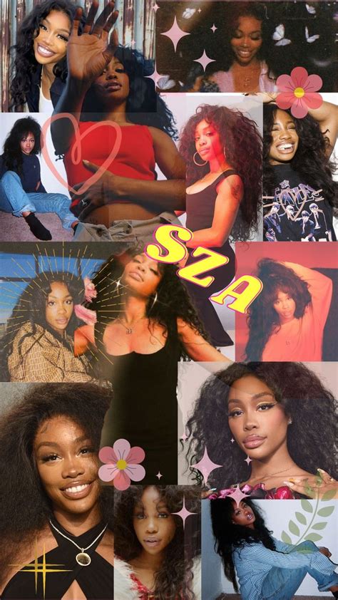 ️sza Collage Phone Wallpaper ️ Celebrity Wallpapers Rnb Aesthetic