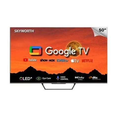 Skyworth 50SUE9500, 50-inches 4K QLED 2024 Frameless Smart Android TV ...