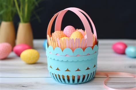 Premium Photo Lets Get Crafty Learn How To Make An Easter Treat Box