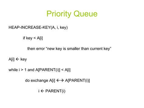 Algorithm Priority Queue Ppt