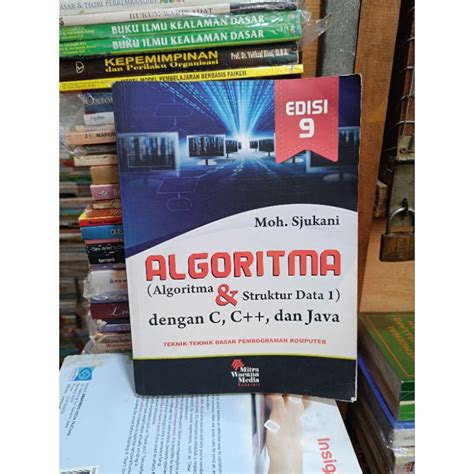 Jual Buku Komputer Bekas Algoritma And Struktur Data 1 Dengan C C Dan