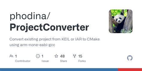 GitHub Phodina ProjectConverter Convert Existing Project From KEIL Or IAR To CMake Using Arm