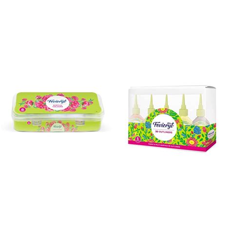 Fevicryl Sunflower Kit 3d Outliners Kit Glitter Home