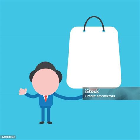 벡터 일러스트 개념 의 얼굴없는 사업가 캐릭터 들고 쇼핑 백 가공의 인물에 대한 스톡 벡터 아트 및 기타 이미지 가공의 인물