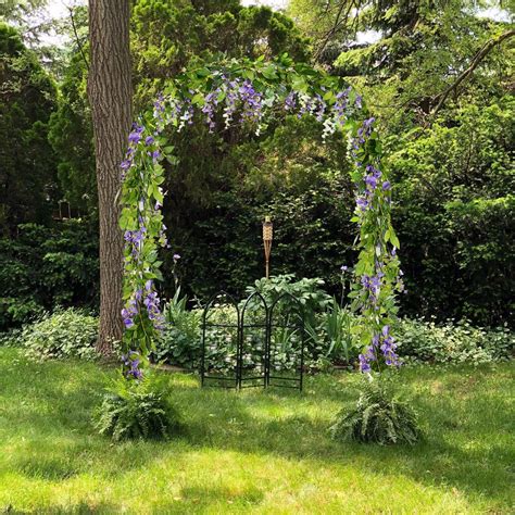 Coolmade 4pcs Artificial Flowers Silk Wisteria Garland Artificial