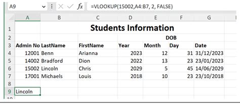 Advanced Excel Functions