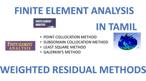 fea weighted residual methods mastering fea weighted residual methods