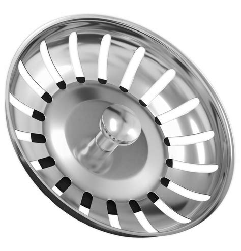 SITKO do zlewozmywaka KOREK OKRĄGŁYM do zlewu w kuchni SYFONU stal 83mm