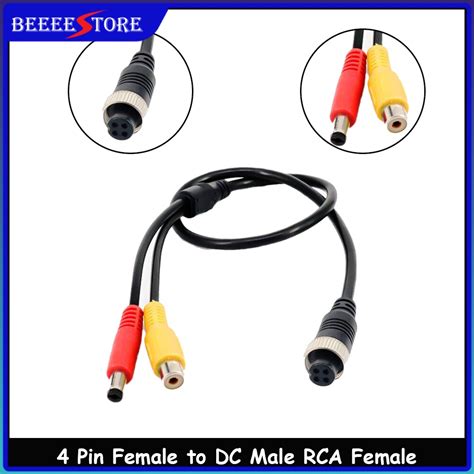 Pin Female To DC Male RCA Female Pin S Video To RCA Male Extension Connector Cable Adapter