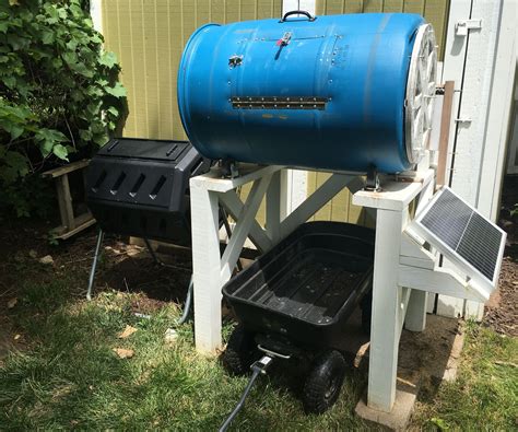 Solar Powered Compost Drum System 9 Steps With Pictures Instructables