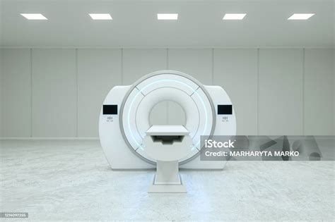 Mri 병원 환경에서 완벽한 Cat 스캔 시스템 개념 의학 기술 미래 3d 렌더링 3d 일러스트레이션 복사 공간 자석에 대한