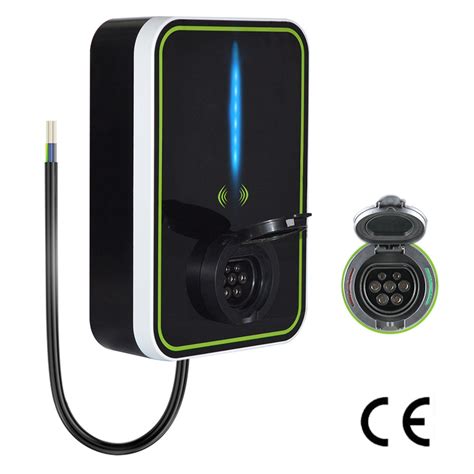 RFID Electric Car AC EV Charger Wallbox Gun Base 3 6KW 7KW 11KW