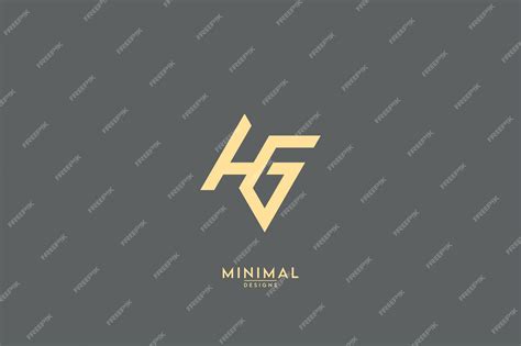 Premium Vector Creative Simple Minimal Letters Hg Gh Logo Monogram Icon