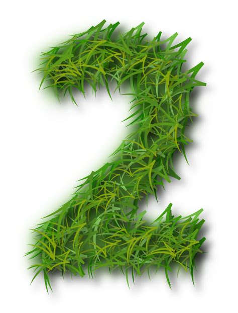 Number 2 Grass Clipart 54574262 Png