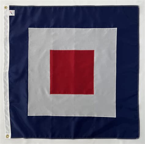 Whiskey W Code Flag Nylon Grommets Flagpro