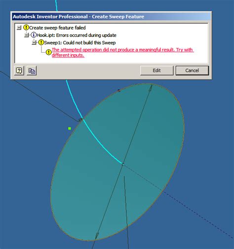 Solved Sweep Problem Autodesk Community