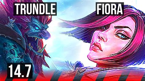 Trundle Vs Fiora Top 811 Legendary Br Master 147 Youtube