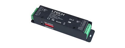 DMX RDM CV 4CH Decoder D4 F LED Controller LED Dimmable Driver Intelligent Home LTECH雷特
