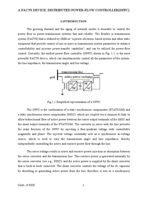 distributed power flow controler dpfc download free pdf power