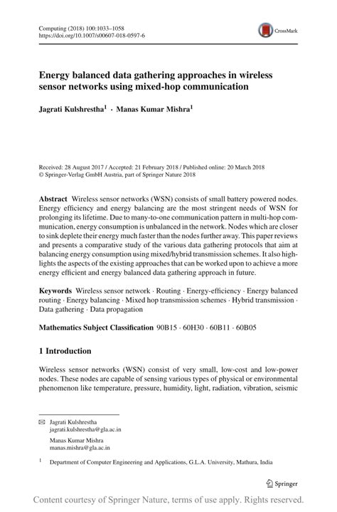 Energy Balanced Data Gathering Approaches In Wireless Sensor Networks Using Mixed Hop