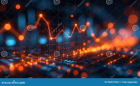 Visualizing Financial Success A Financial Chart Depicting Growth And Prosperity Stock Image