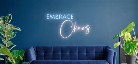 Embrace Chaos 980mm X 360mm Funky Neon