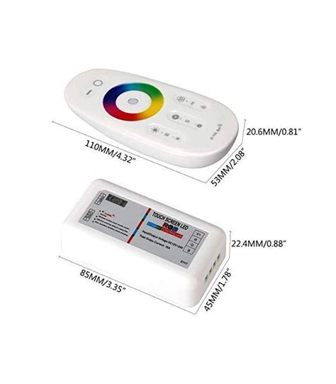 Controlador De Tira Led Rgb Dc 12 24v 6acanal Por Rf Con Mando