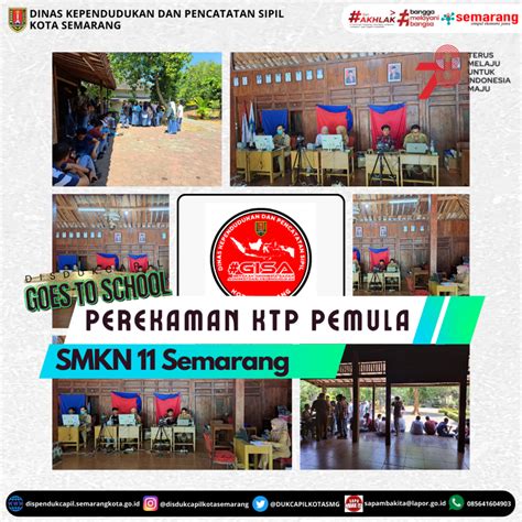 PEREKAMAN KTP PEMULA DI SMK NEGERI SEMARANG Dinas Kependudukan Dan Pencatatan Sipil Kota