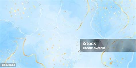 파스텔 시안 네이비 리퀴드 대리석 수채화 배경에 골드 라인과 브러시 얼룩이 있습니다 청록색 대리석 알코올 잉크 그리기 효과 벡터 일러스트 배경 수채화 결혼 초대장 대리석