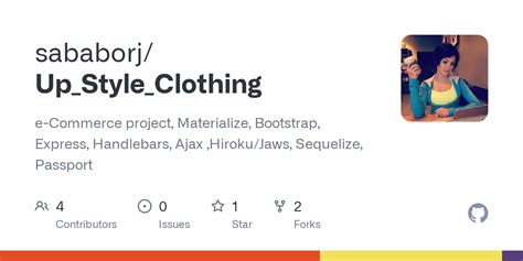 Github Sababorj Up Style Clothing E Commerce Project Materialize
