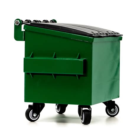 Dumpsty Desk Top Steel Mini Dumpster Recycle Green