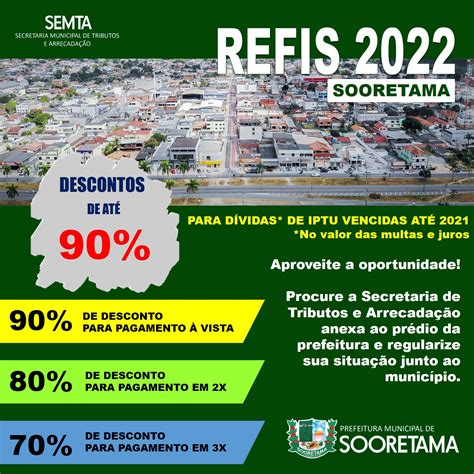 Prefeitura Divulga O Refis 2022