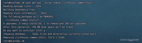 Ubuntu命令卸载软件clickhouse（包含安装 也总结了一下数据导入）clickhouse卸载 Csdn博客